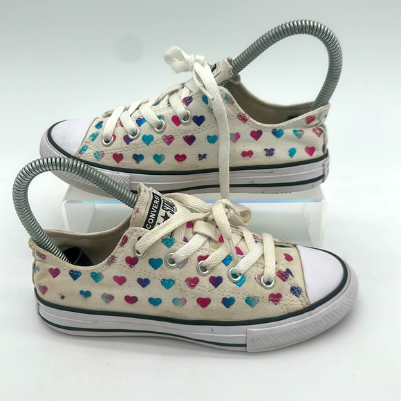 Converse | Shoes | Converse Girls Chuck Taylor All Star Lace Up Heart ...
